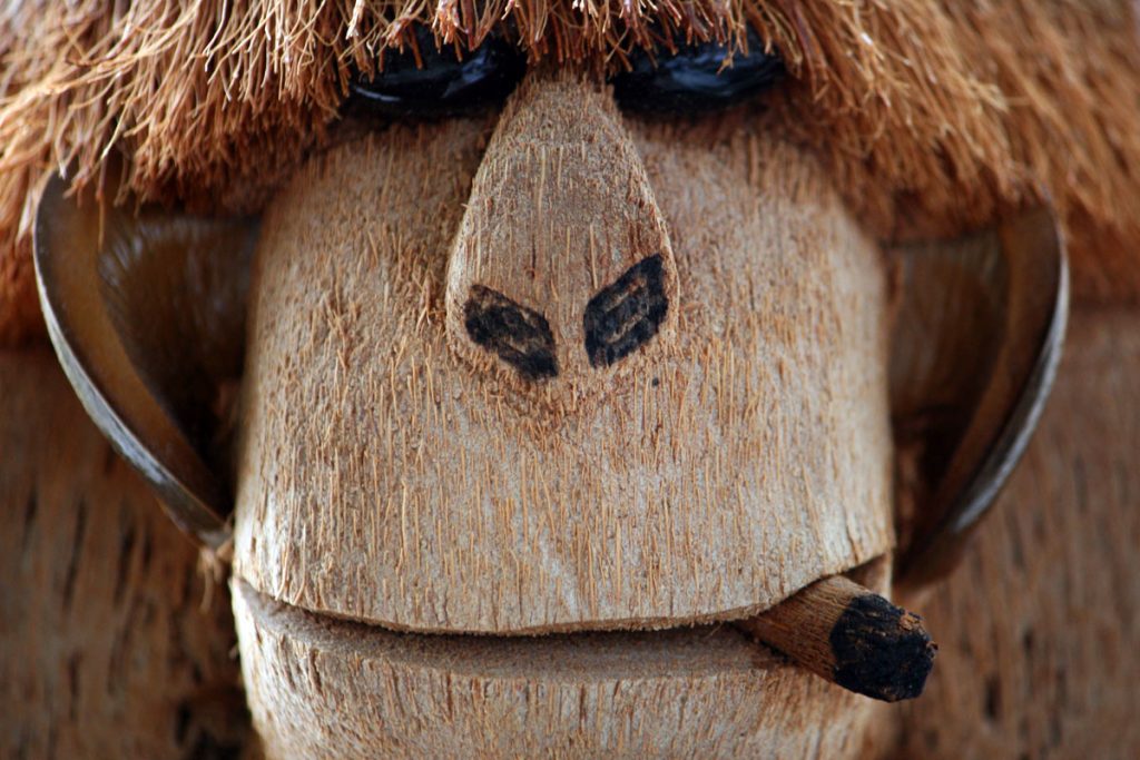 Carved Cuban Monkey (from a Coconut!) - Nicko Margolies