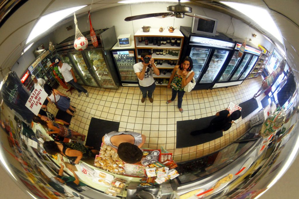 Ceiling Mirror at Vace Italian Deli - Nicko Margolies